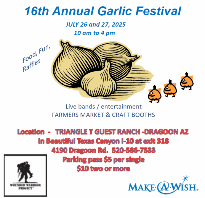 16th Annual Arizona Garlic Festival – Rosie On The House